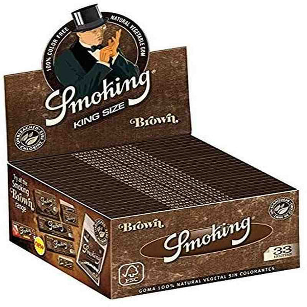 Smoking brown unbleached rolling paper king size - Puff.co.za